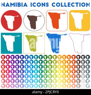 Namibia Flag set collection Vector Stock Vector Image & Art - Alamy