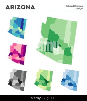 Arizona map. Borders of Arizona for your infographic. Vector US state ...