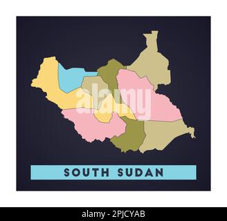Detailed map poster of Juba, South Sudan city administrative area ...