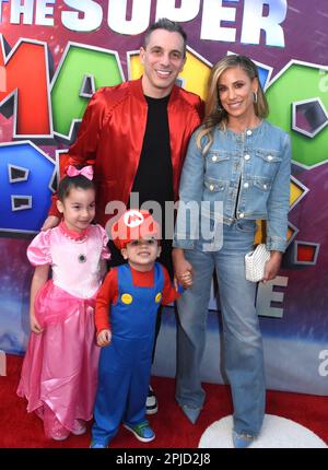 Sebastian Maniscalco and his wife Lana Gomez attending the Warner Bros ...