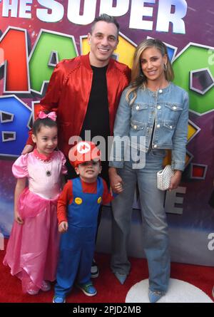 Sebastian Maniscalco and his wife Lana Gomez attending the Warner Bros ...