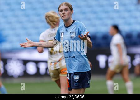 Cortnee Vine of Sydney FC reacts to the referee during the match ...