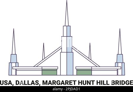 United States, Texas, Dallas, Margaret Hunt Hill Bridge, travel ...