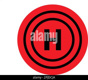 helicopter pad icon vektor illustration Stock Vector Image & Art - Alamy