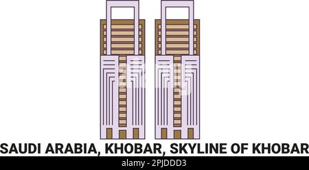 Saudi Arabia, Khobar. City skyline, architecture, buildings, streets ...
