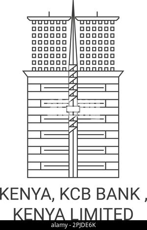 Kenya, Kcb Bank , Kenya Limited travel landmark vector illustration ...