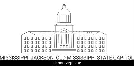 United States, Mississippi, Jackson, Old Mississippi State Capitol ...