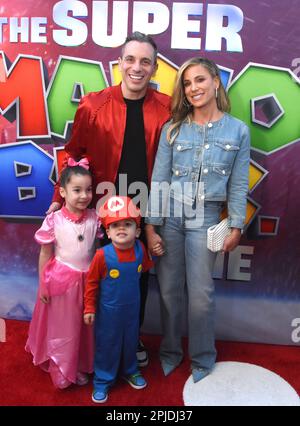 Sebastian Maniscalco and his wife Lana Gomez attending the Warner Bros ...