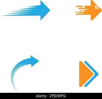 faster arrow logo vektor template Stock Vector Image & Art - Alamy