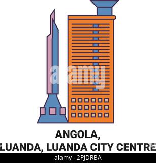 Angola, Luanda City , Centre travel landmark vector illustration Stock ...