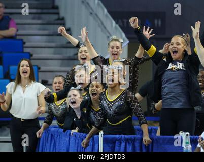 Los Angeles, OK, USA. 1st Apr, 2023. Utah's Jaylene Gilstrap smiles ...
