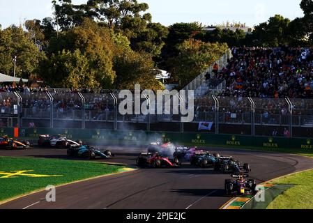 Accident involving red Ferrari Formula 1 car of Didier Pironi and ...