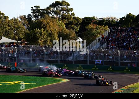 Accident involving red Ferrari Formula 1 car of Didier Pironi and ...