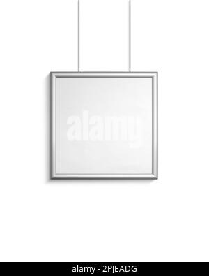 Clean and Modern: Poster Frame Mockup on White Background Stock Photo ...