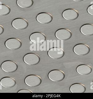 Seamless long banner, Induction frying pan bottom. Metal texture. Full ...
