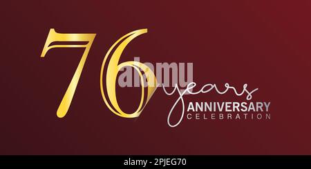 76th Anniversary Celebration Logo Vector Stock Vector Image & Art - Alamy