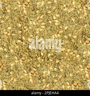 Seamless texture or wallpaper, Za'atar (zatar), blend of herbs, sesame ...