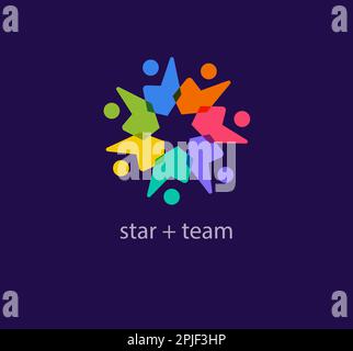 Star people logo vector icon template Stock Vector Image & Art - Alamy