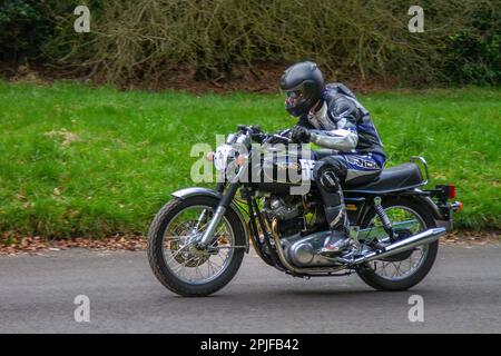 Bike No.555 1973 70s seventies, NORTON COMMANDO 850cc Supersport motorcycle ridden by Joseph ...