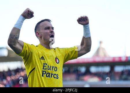 Rotterdam - Feyenoord keeper Timon Wellenreuther during the third ...