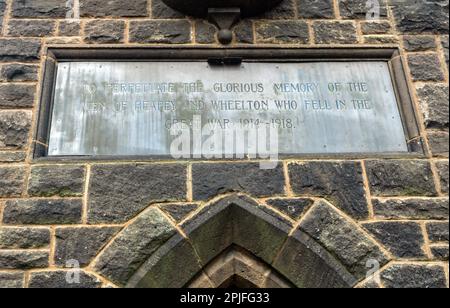 Wheelton Clock Tower. Kenyon Lane, Wheelton, Lancashire Stock Photo - Alamy