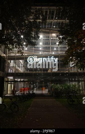 High tech campus Eindhoven building with logo sign Stock Photo - Alamy