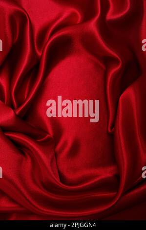 Valentine's day romantic abstract satin hearts and ribbon background ...