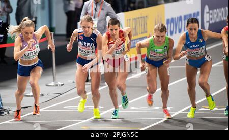 Ludovica Cavalli of Italy competing in the women’s 3000m heats at the ...
