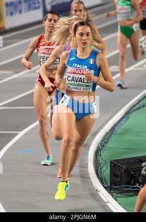 Ludovica Cavalli of Italy competing in the women’s 3000m final on Day 3 ...
