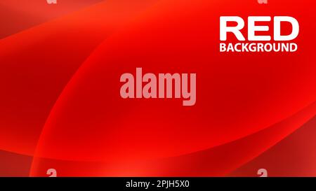 Abstract saturated red background with rounded shapes. Reddish vector ...