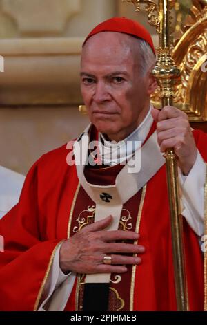 Archbishop Primate of Mexico, Carlos Aguiar Retes attends the solemn ...