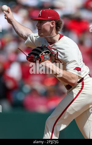 April 2, 2023: Crimson Tide pitcher Grayson Hitt #26 works from the ...