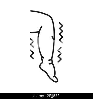 Edema foot. Swollen leg symptom. Fluid retention, thrombosis or tissue ...