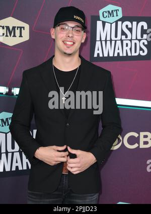 Chase Matthew arriving at the 2023 CMT Music Awards held at the Moody ...