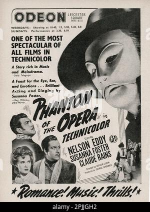 PHANTOM OF THE OPERA (1943) NELSON EDDY PHAN 001 Stock Photo - Alamy