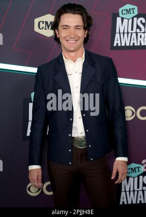 Drake Milligan arriving at the 2023 CMT Music Awards held at the Moody ...
