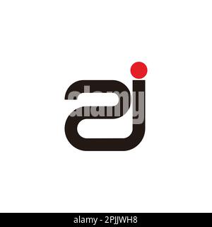 abstract letter 2j simple geometric line logo vector Stock Vector Image ...