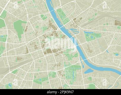 Vector city map of Warsaw with well organized separated layers Stock Vector Image & Art - Alamy