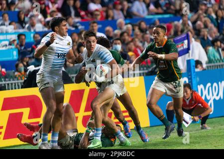 Marcos Moneta of Argentina in action during the Men's HSBC World Rugby ...
