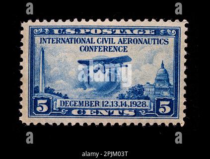 US postage stamp. International Civil Aeronautics Conference Stock ...