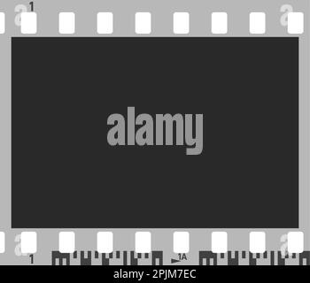 One photo camera blank frames. Retro 35 mm color camera filmstrip ...