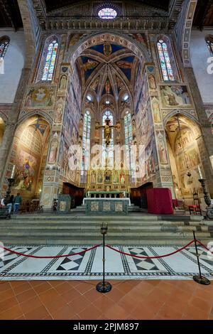 The interior of the Basilica di Santa Croce, Basilica of the Holy Cross ...
