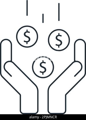 Receiving Hand symbol, Receive donation, Giving and Receive donation ...