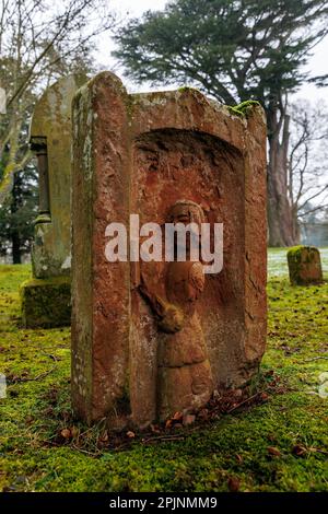 Reading women gravestones at Dryburgh Abbey Stock Photo - Alamy