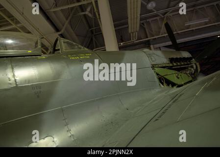 Supermarine Spitfire F24 cockpit Stock Photo - Alamy