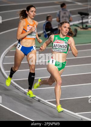 Salomé Afonso of Portugal competing in the women’s 1500m final at the European Athletics ...