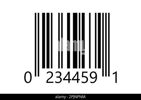 Linear barcode sample. Linear vector bar code template. Vector ...
