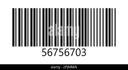 Linear barcode sample. Linear vector bar code template. Vector ...