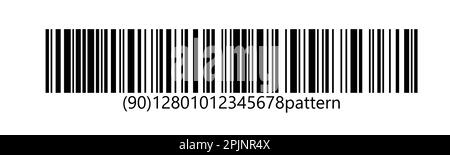 Linear barcode sample. Linear vector bar code template. Vector illustration Stock Vector Image ...