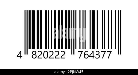 Linear barcode sample. Linear vector bar code template. Vector illustration Stock Vector Image ...